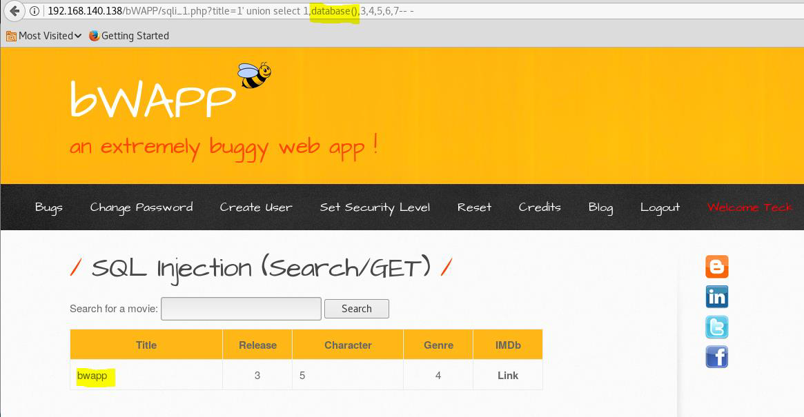 Sql Injection Searchget · Teckk2